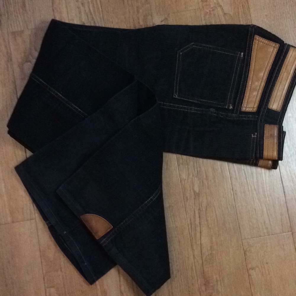 Black 70’s Jeans, Corduroy & Leather - Gem